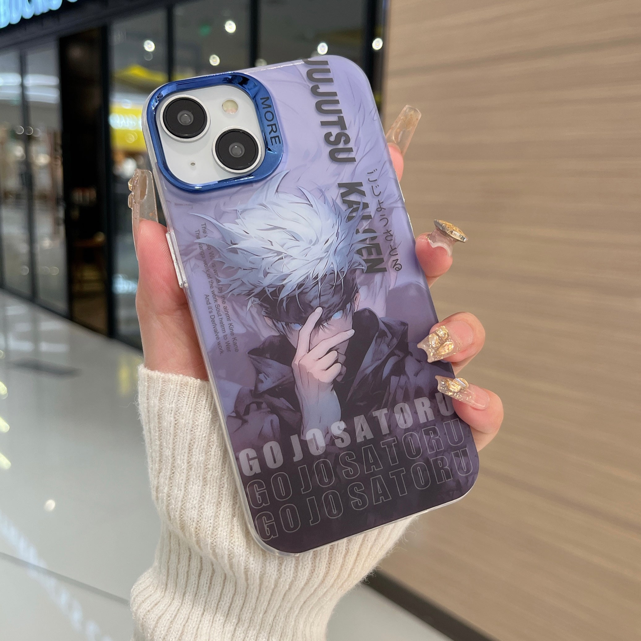 Apple iPhone Luxury ANIME Satoru Gojo New IMD Printed Back Case cover ...